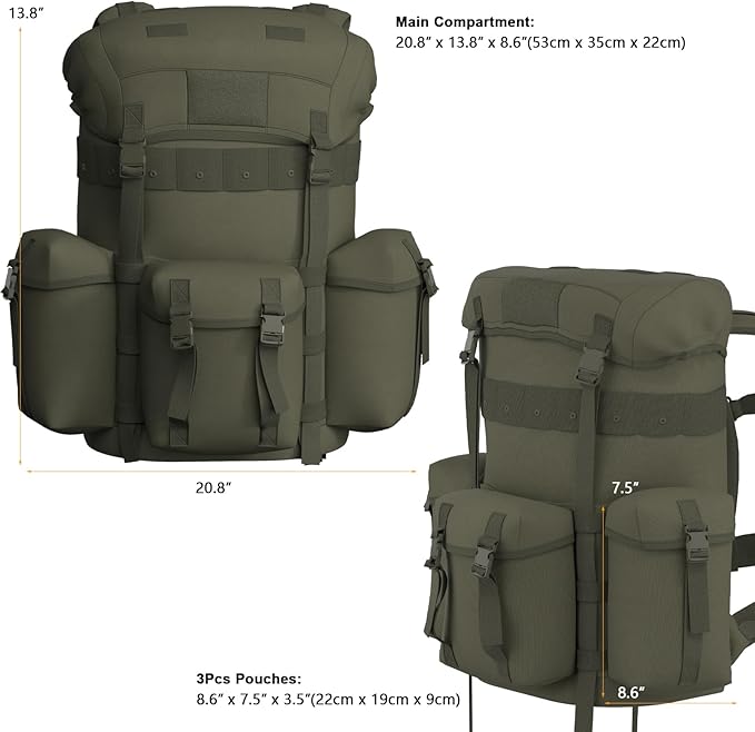 ALICE C1 Rucksack – Ranger Green | Urban-Ready Internal Frame Backpack ...