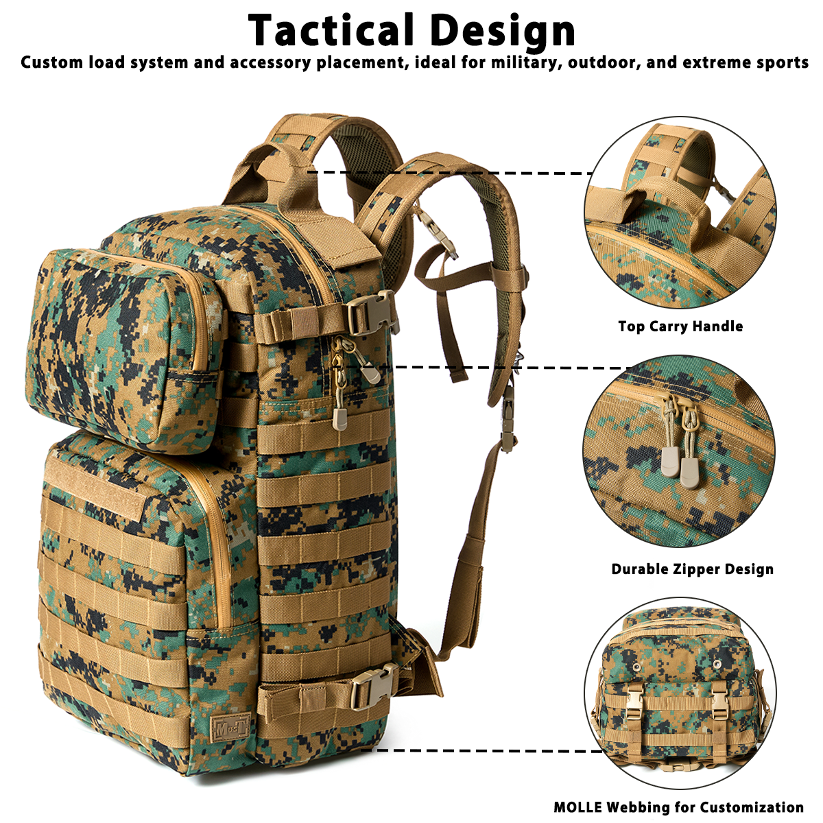 FILBE 1.0 Assault Pack – Military Tactical Backpack with MOLLE System ...